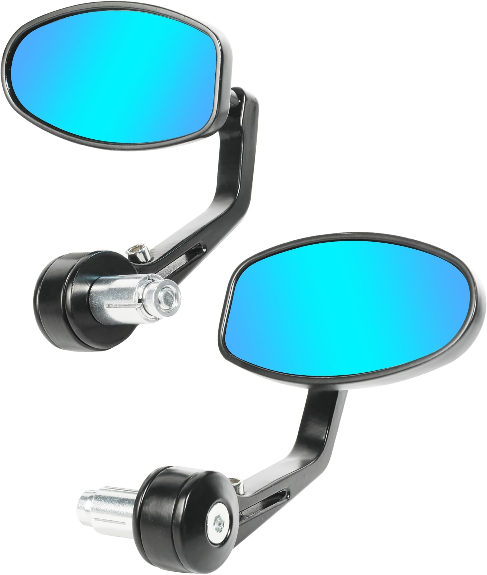 Amazon.com: RACOONA Motorcycle Mirrors,Handlebar Bar End Mirrors,Car ...