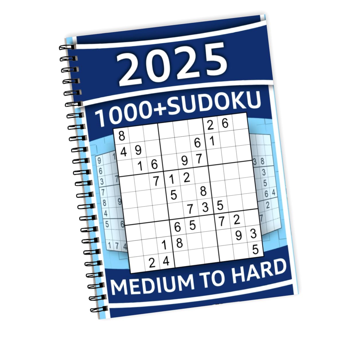 1000+ Sudoku Puzzles for Adults: Medium to Hard Sudoku Puzzles with ...