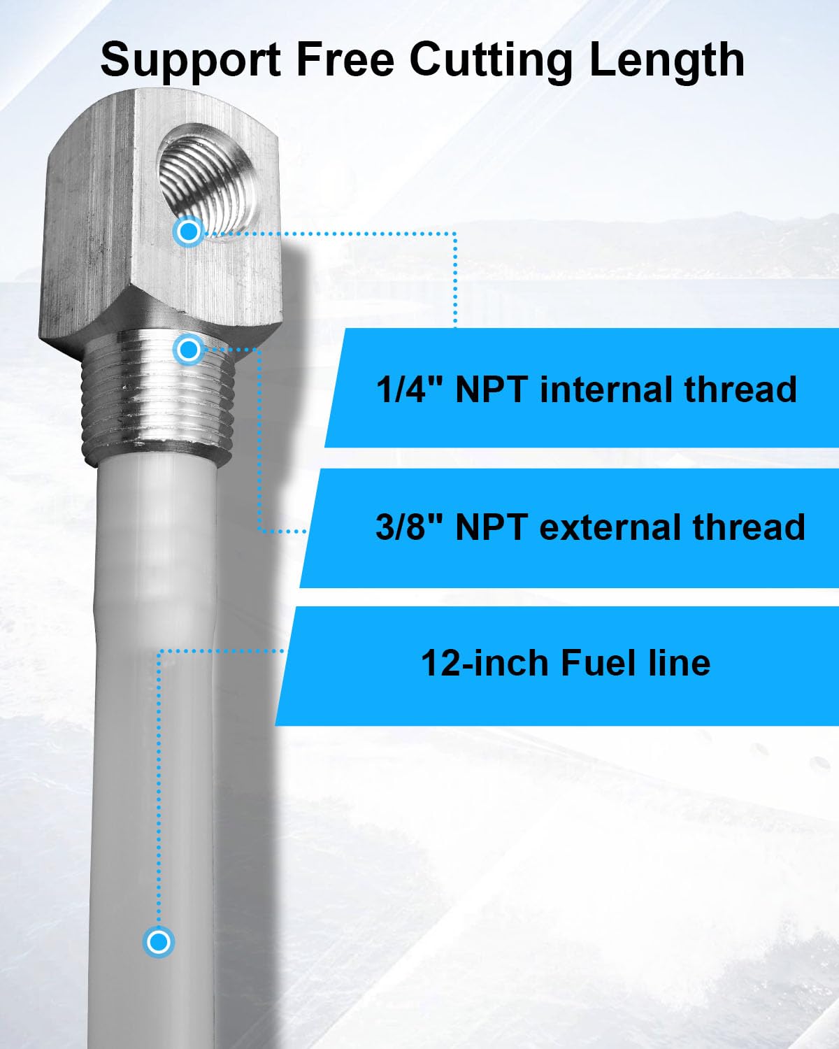 Snapklik.com : Vaticas Universal 12" Marine Fuel Tank Pickup Tube