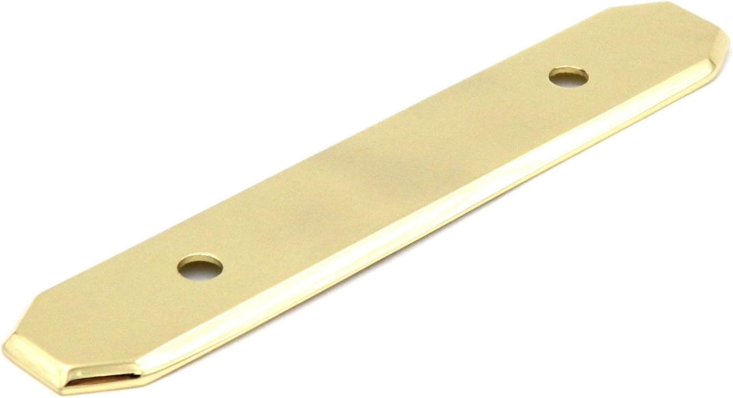 Hickory Hardware P370-UB 3-Inch Polished Accents Backplate, Ultra Brass ...