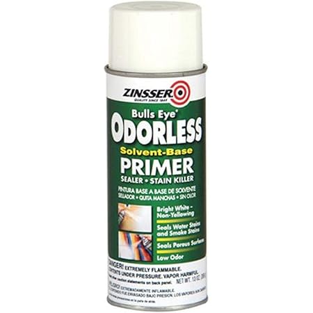 Zinsser 272479 Bulls Eye 1-2-3 Plus Spray Primer, 13 oz, White - Amazon.com