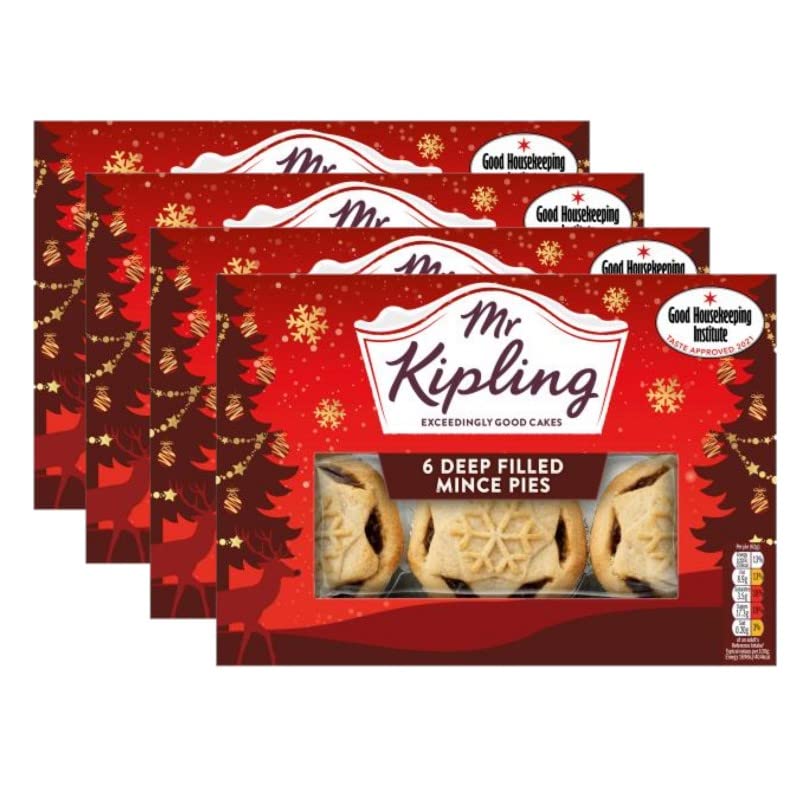 4 x 6 Mr Kipling Deep Filled Mince Pies Pastry : Amazon.co.uk: Grocery