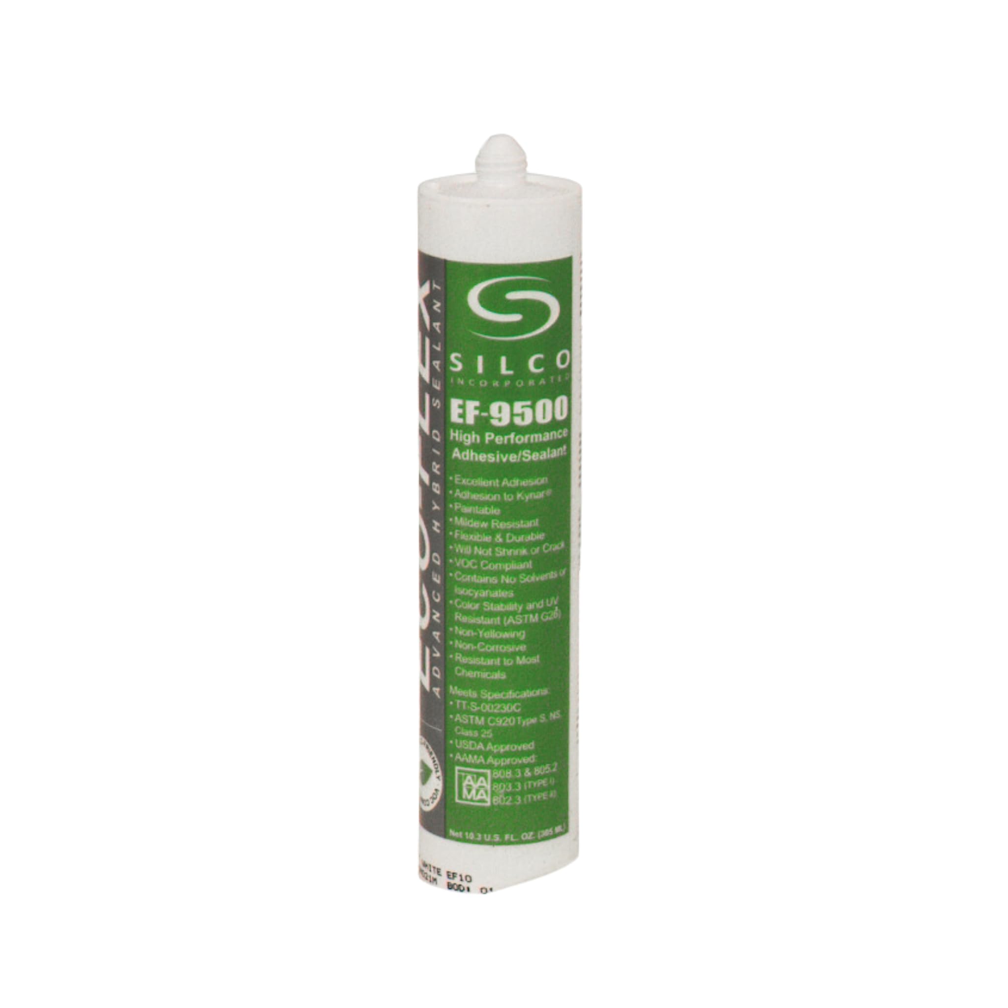 Silco EF9500 High Performance Hybrid Silicone Sealant/Adhesive (10 oz ...
