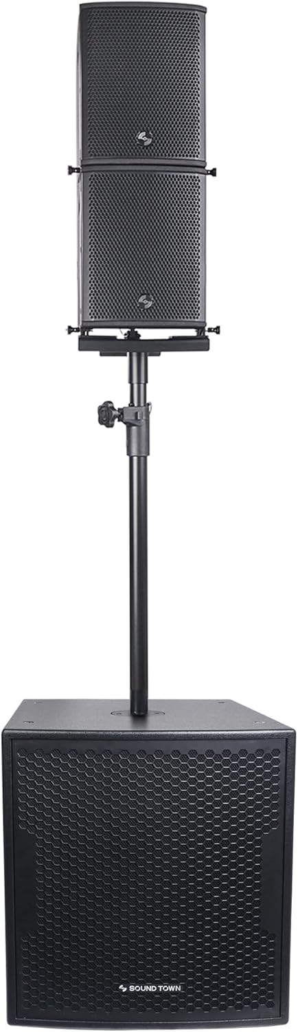 Amazon.com: Sound Town Line Array Speaker System with One 18" Powered ...