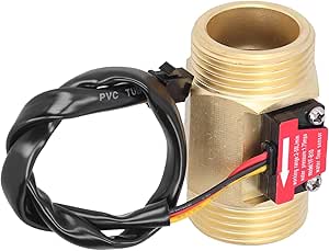 Water Flow Sensor, DC 24V Water Flow Sensor with NPN Output, G1 Thread ...