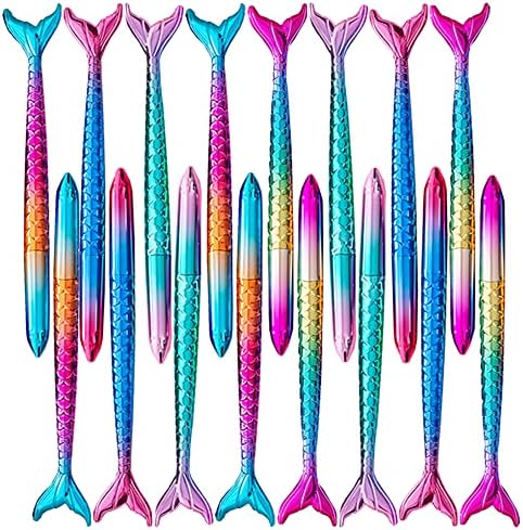 16 piece Mermaid Pens, Fish Tail Styling Writing Pens, Creative Writing ...
