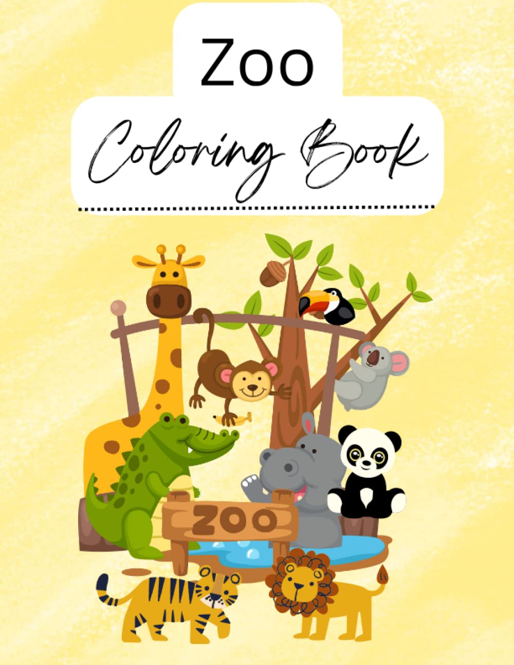 Zoo Coloring Book: Zoo Animals to Color: Matherly, Jenny: 9798374644340 ...