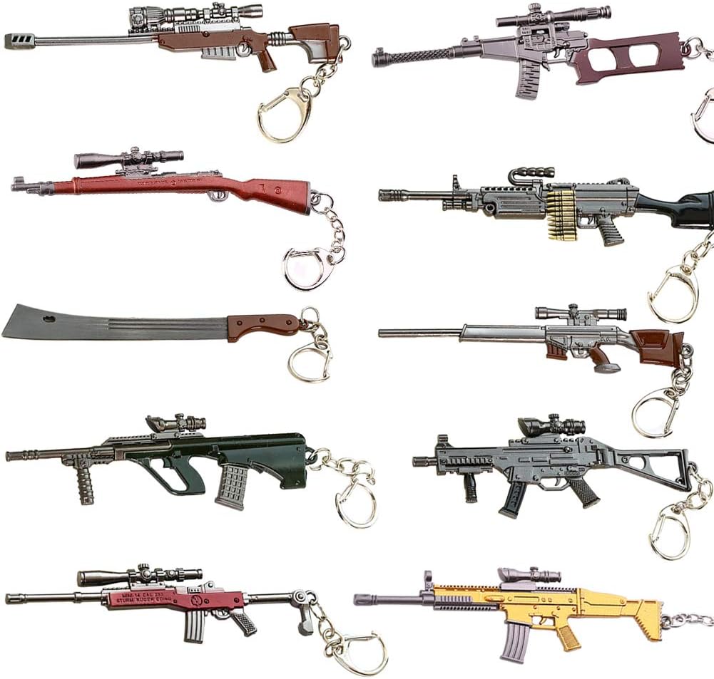 XKTIAN 10 PCS Miniature Metal Gift Sniper Rifle Gun Model Bag ...