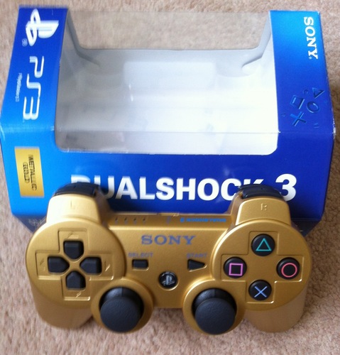PlayStation PS3 Dualshock 3 Wireless Controller (Gold) : Amazon.co.uk ...