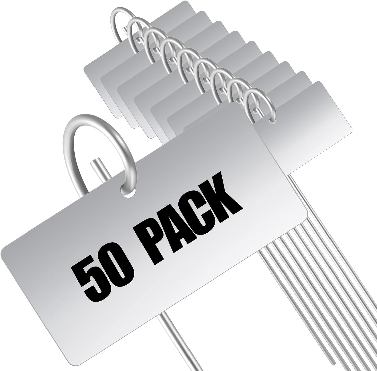 Amazon.com: Hicarer 50 Pcs Metal Plant Labels Weatherproof Hook Garden ...