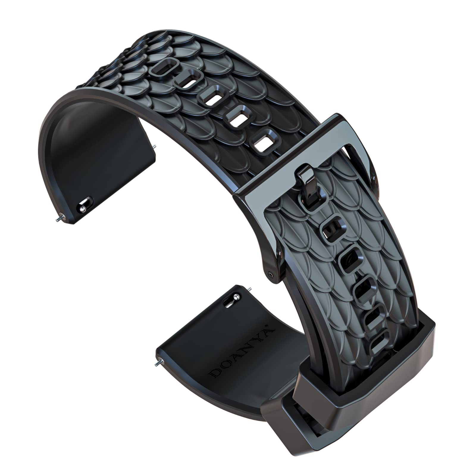 DOANYA Silicone Watch Band 20mm 22mm Quick Release Rubber Watch Bands ...