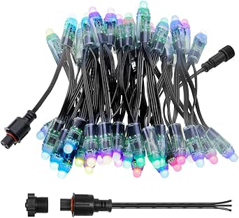 ALITOVE 5V WS2811 LED Pixel Lights Xconnect Individually Addressable ...