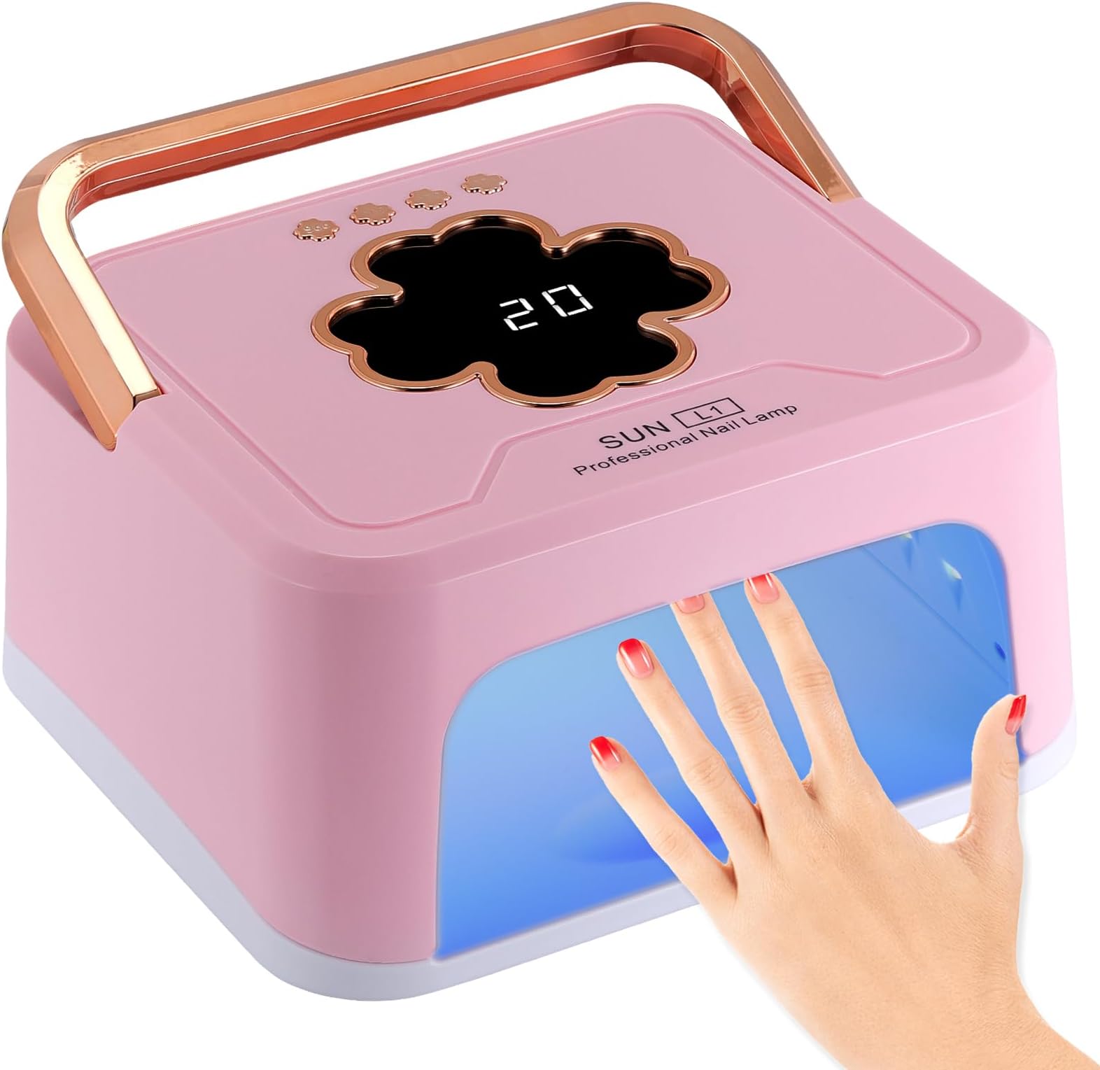 Amazon.com : UV LED Nail Lamp - 120W Nail Dryer with 36 Lights and 4 ...