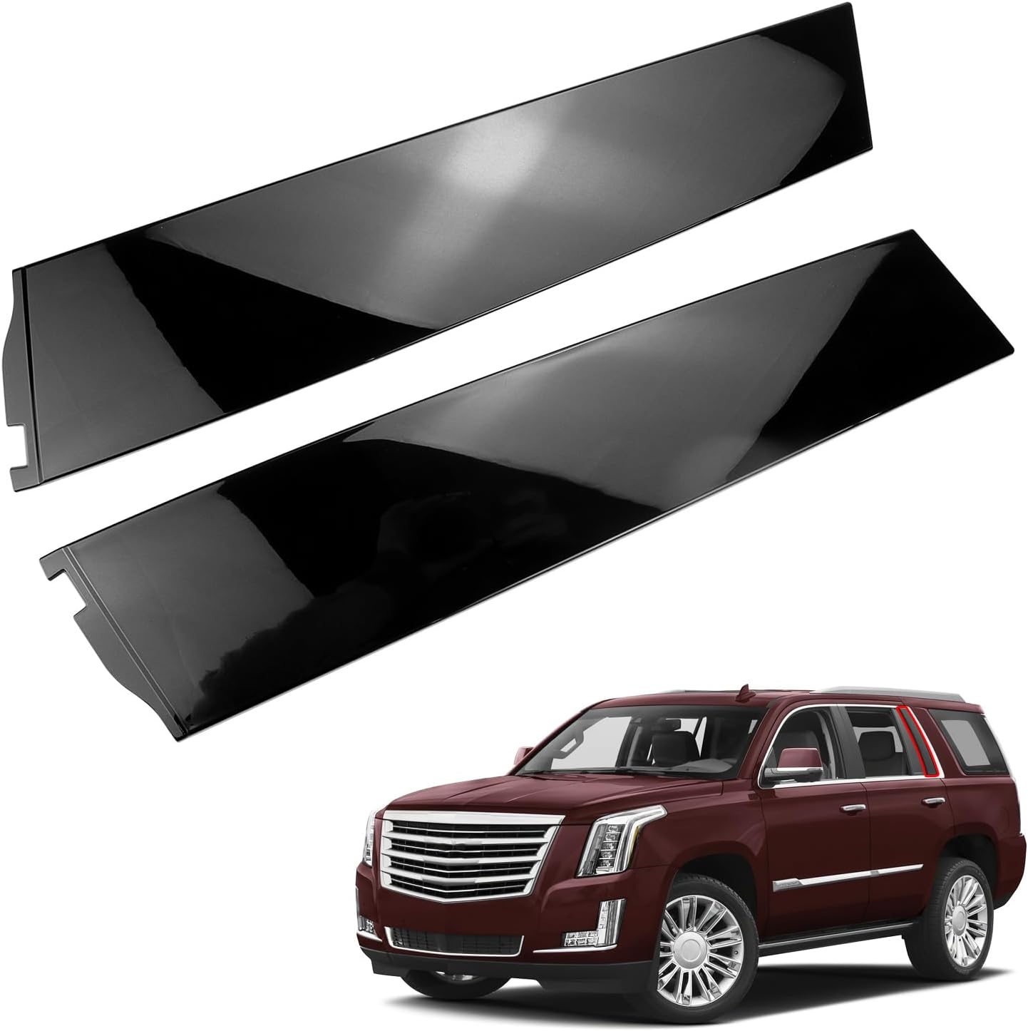 Amazon.com: Donpida Set of 2 B Pillar Trim Molding Windshield Outer B ...