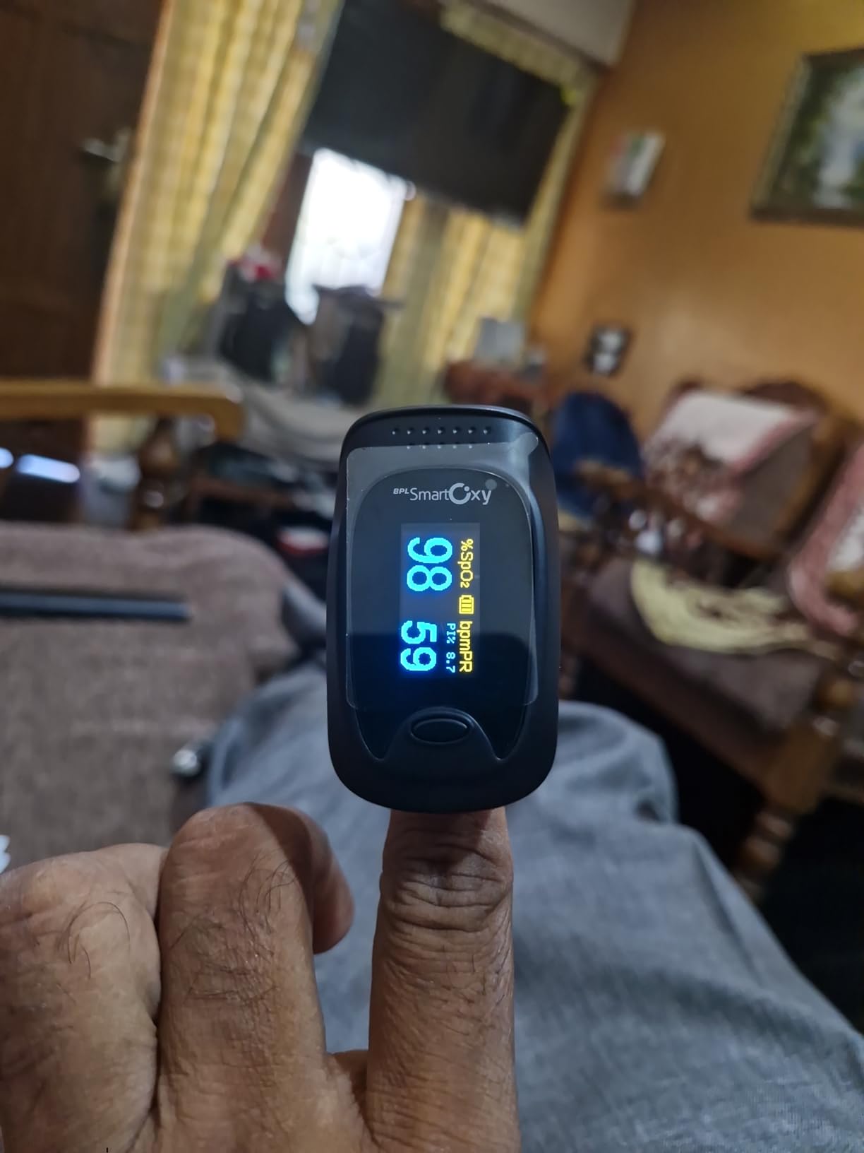 BPL Medical Technologies BPL Smart Oxy Finger Tip Pulse Oximeter (Black ...