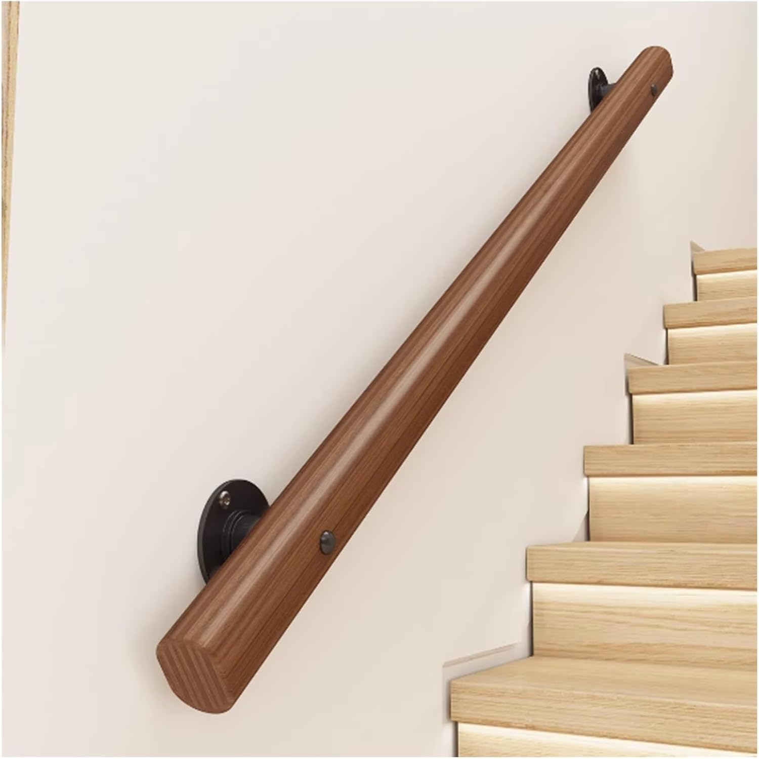 Banister Rails, Handrail Stairs, Wood Stair Handrail for Indoor Stairs ...