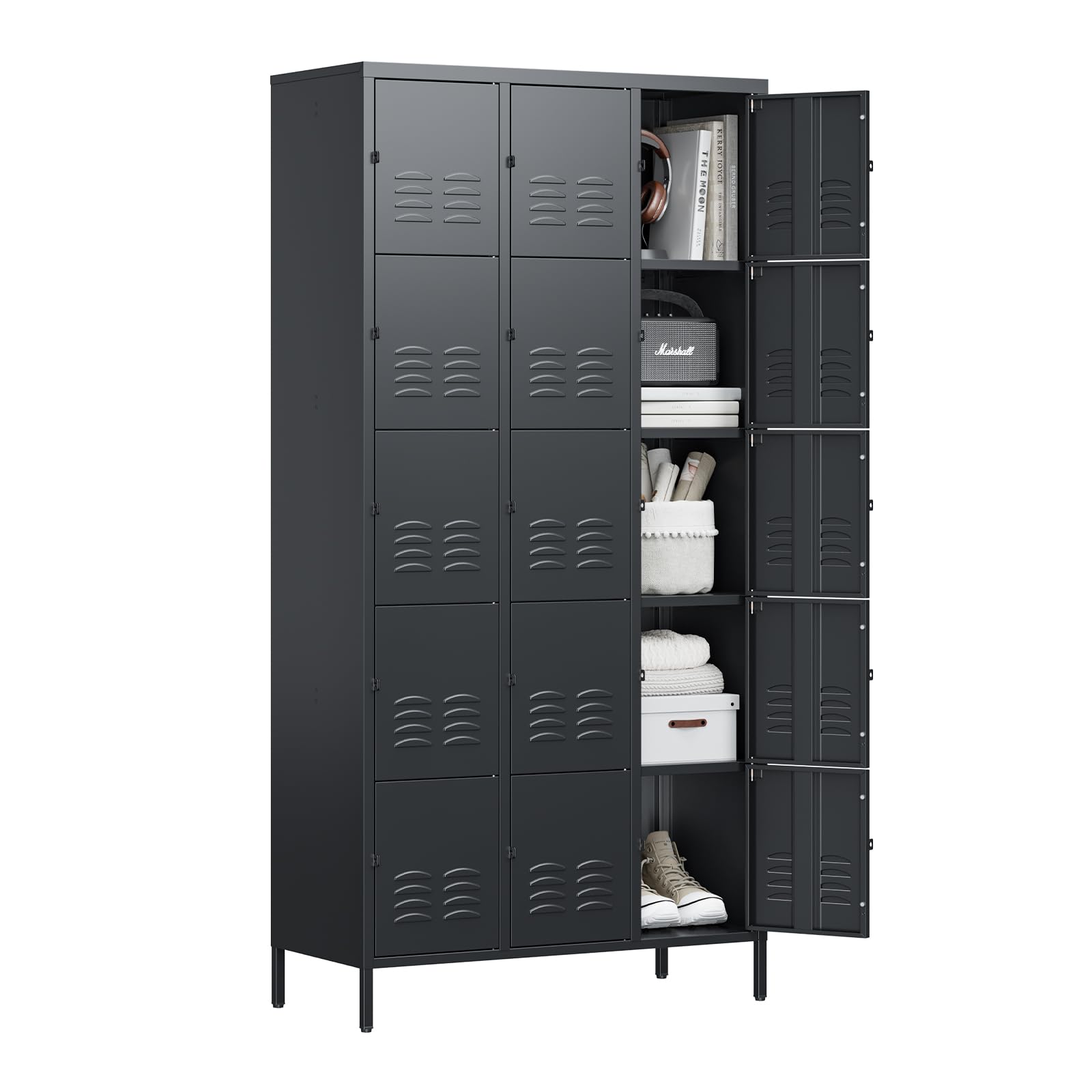 Amazon.com: Letaya Metal Lockers for Employees-15 Door Storage Locker ...