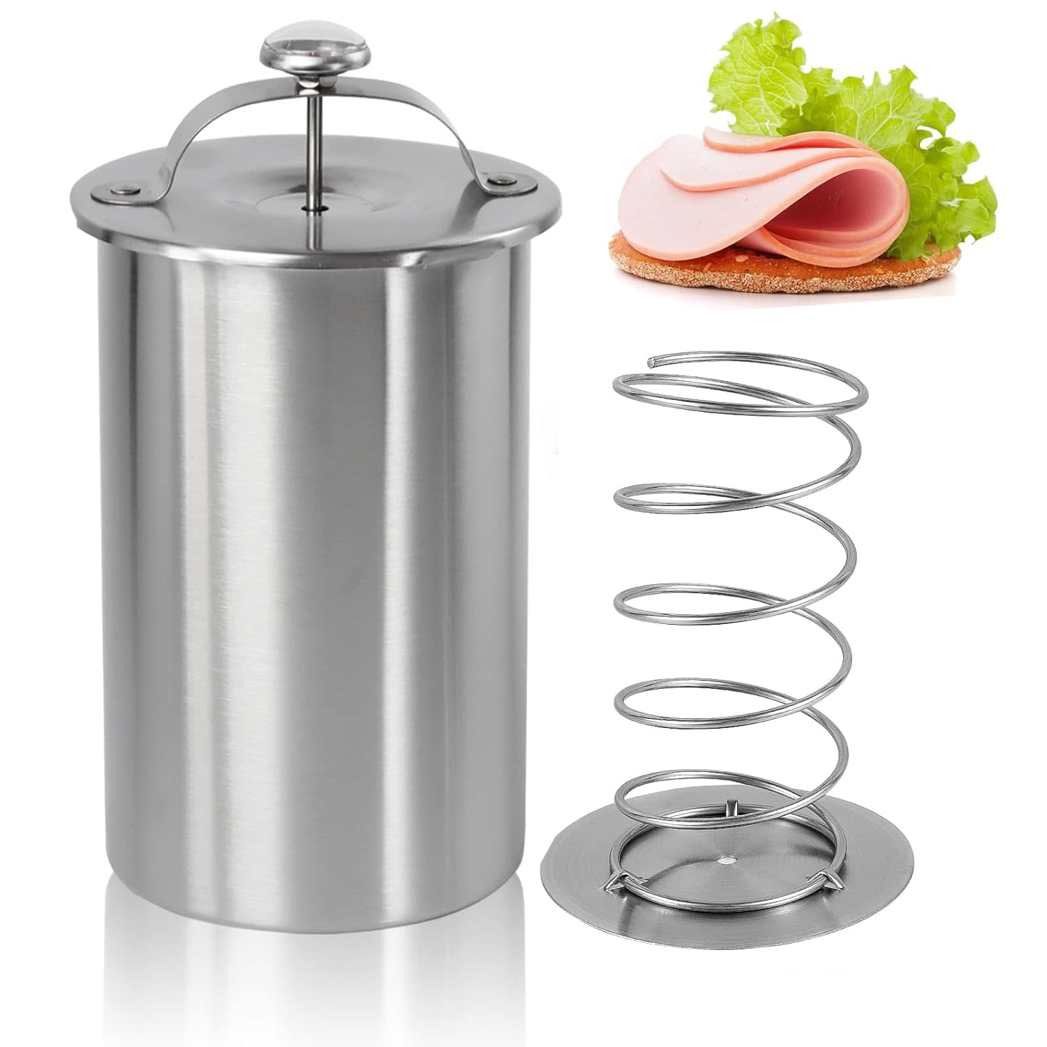Amazon.com: Stainless Steel Ham Press Maker,Meat Press Cooker with ...