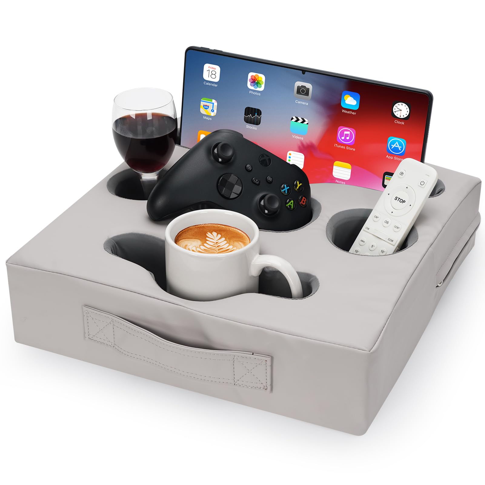 Amazon.com: STBoo Couch Cup Holder Pillow Tray - Sofa Drink Cup Holder ...