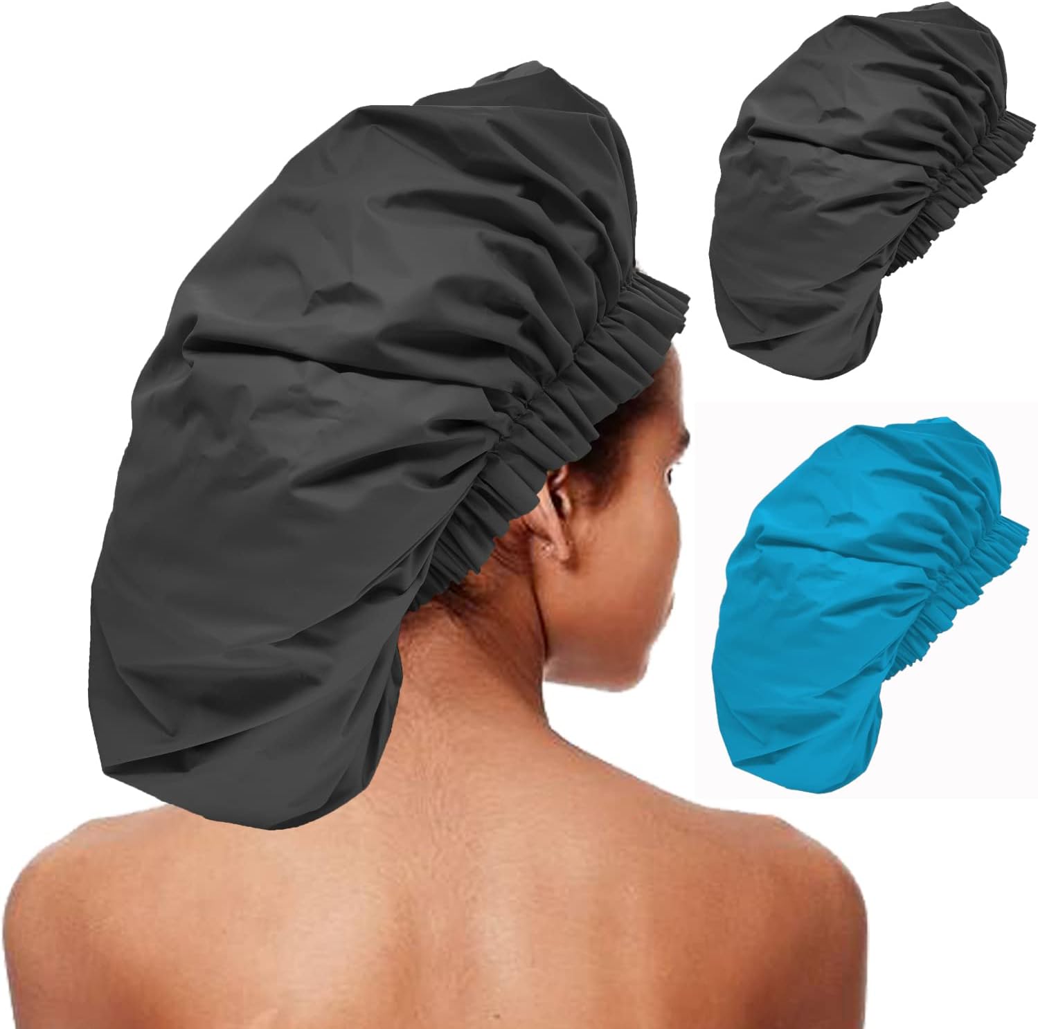 Amazon.com : ELEBOX Premium Collection Super Jumbo Shower Cap : Beauty ...