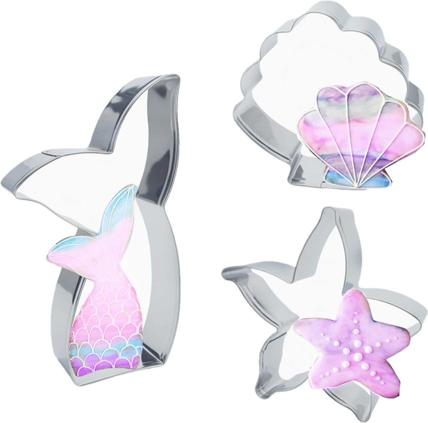 Amazon.com: ZDYWYZJ Ocean Series Mermaid Shaped Biscuit Cutter: Home ...