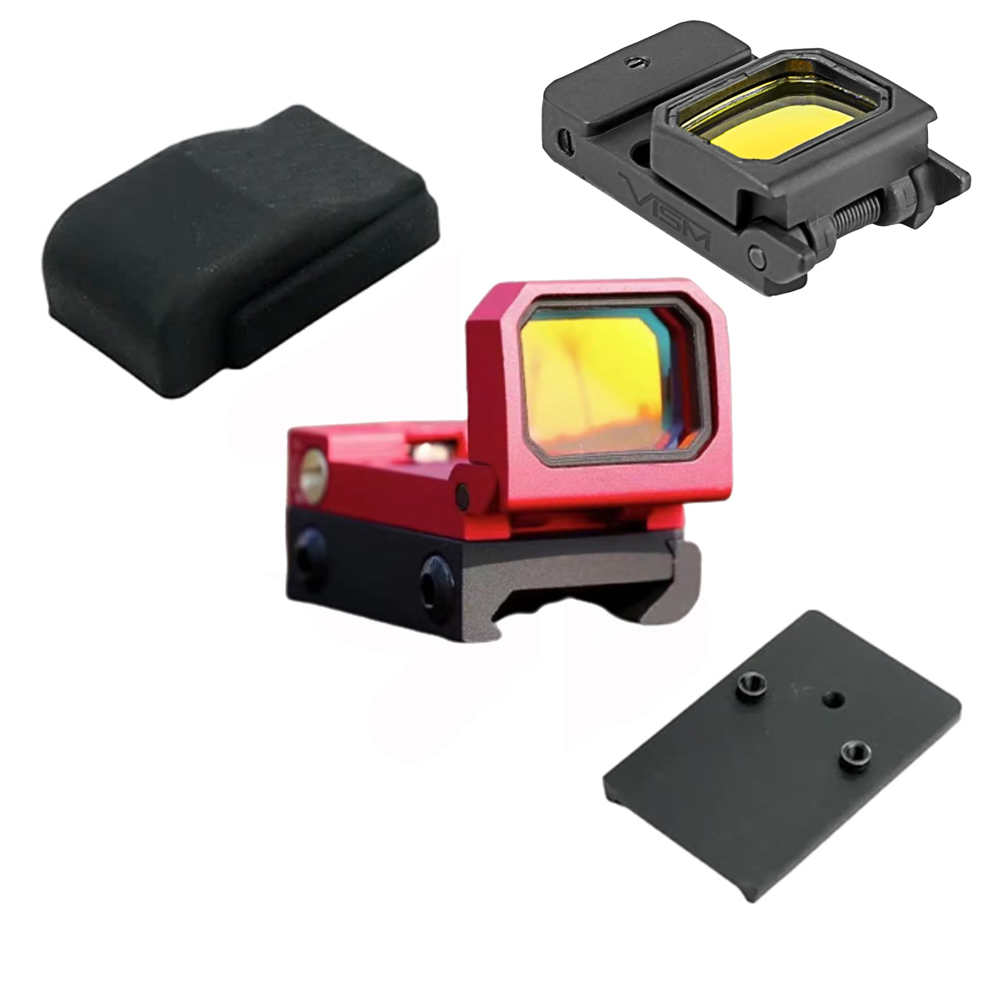 Snapklik.com : RMT S2 5 MOA Foldable Red Dot Reflex Sight Set For 20mm Picatinny Rail Glock ...