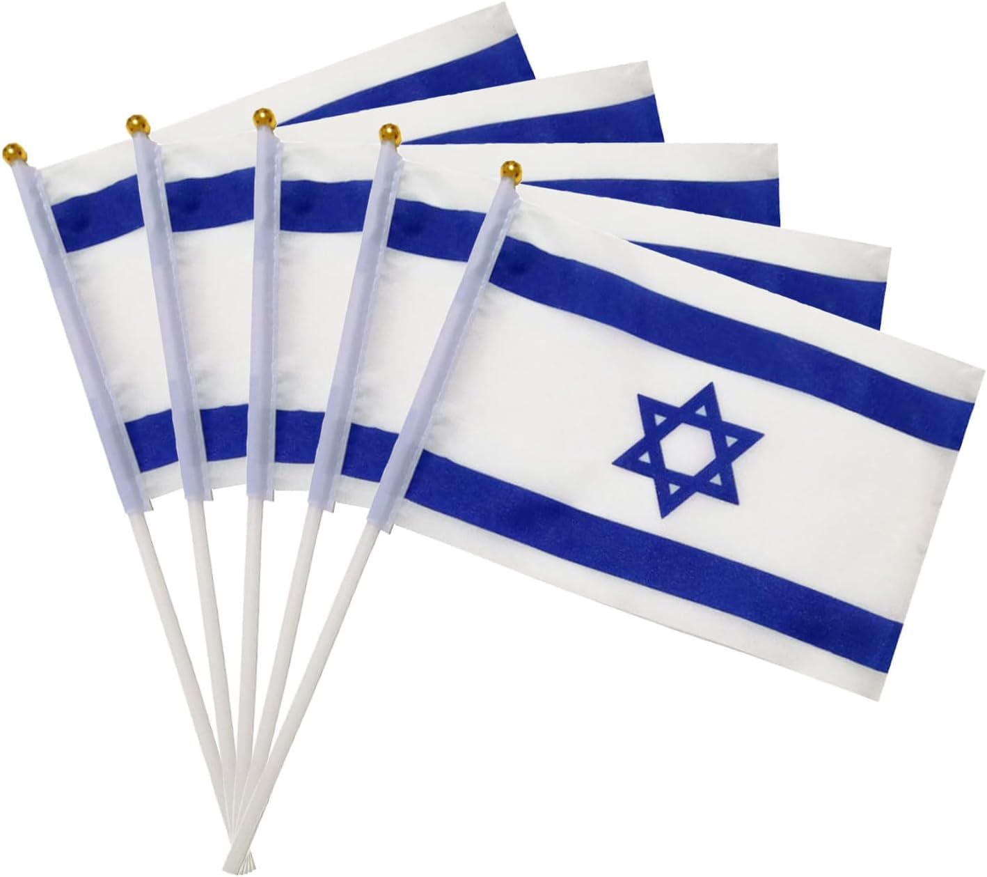 Amazon.com : Israel Israeli Flag - 10 PCS Israel Country Flag, 5.5x8.3 ...
