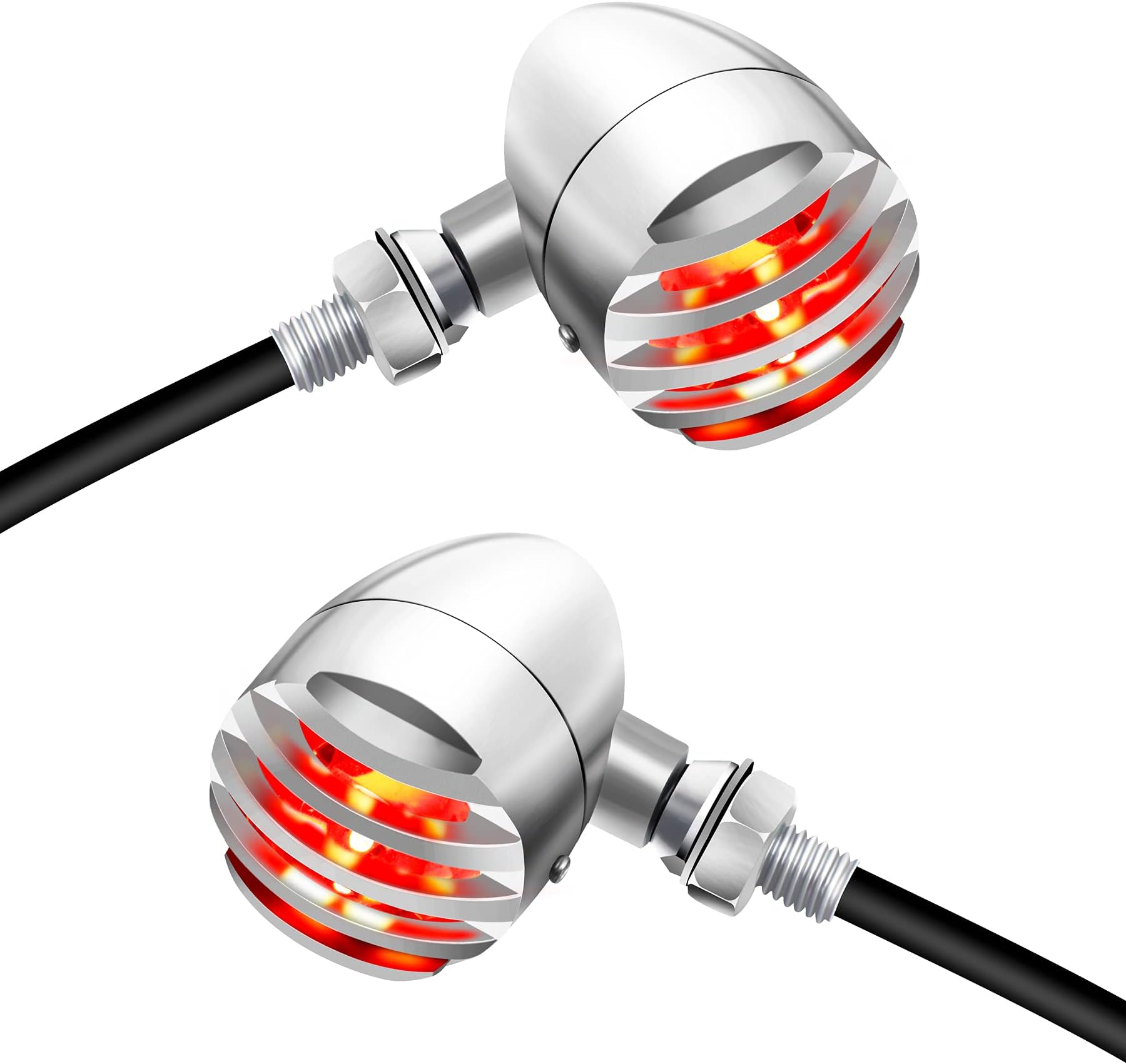 Amazon.com: NTHREEAUTO LED Turn Signals Motorcycle Blinkers Universal ...