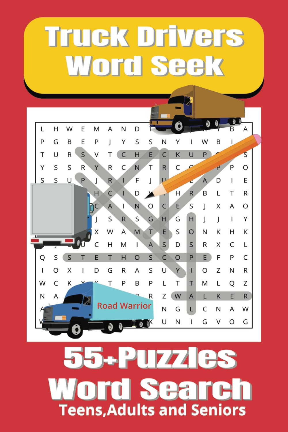 Truck Drivers Word Seek: A Truck Driver Themed Word Find Puzzle for ...