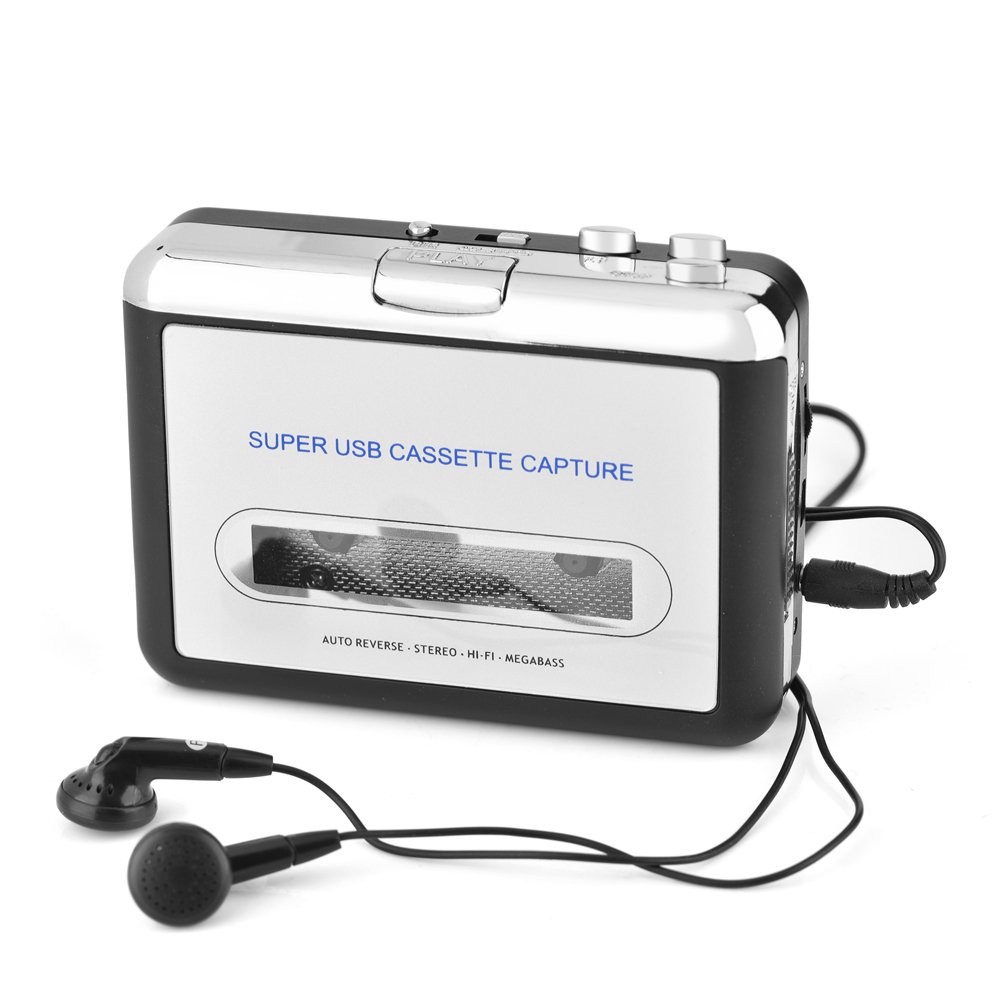 Zerone Cassette Converter, USB Cassette Tape to PC MP3 CD Switcher ...