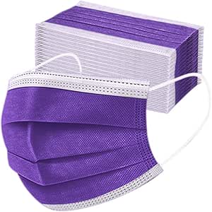 Amazon.com: ApePal 50PCS 3-ply Disposable Face Masks with Elastic ...