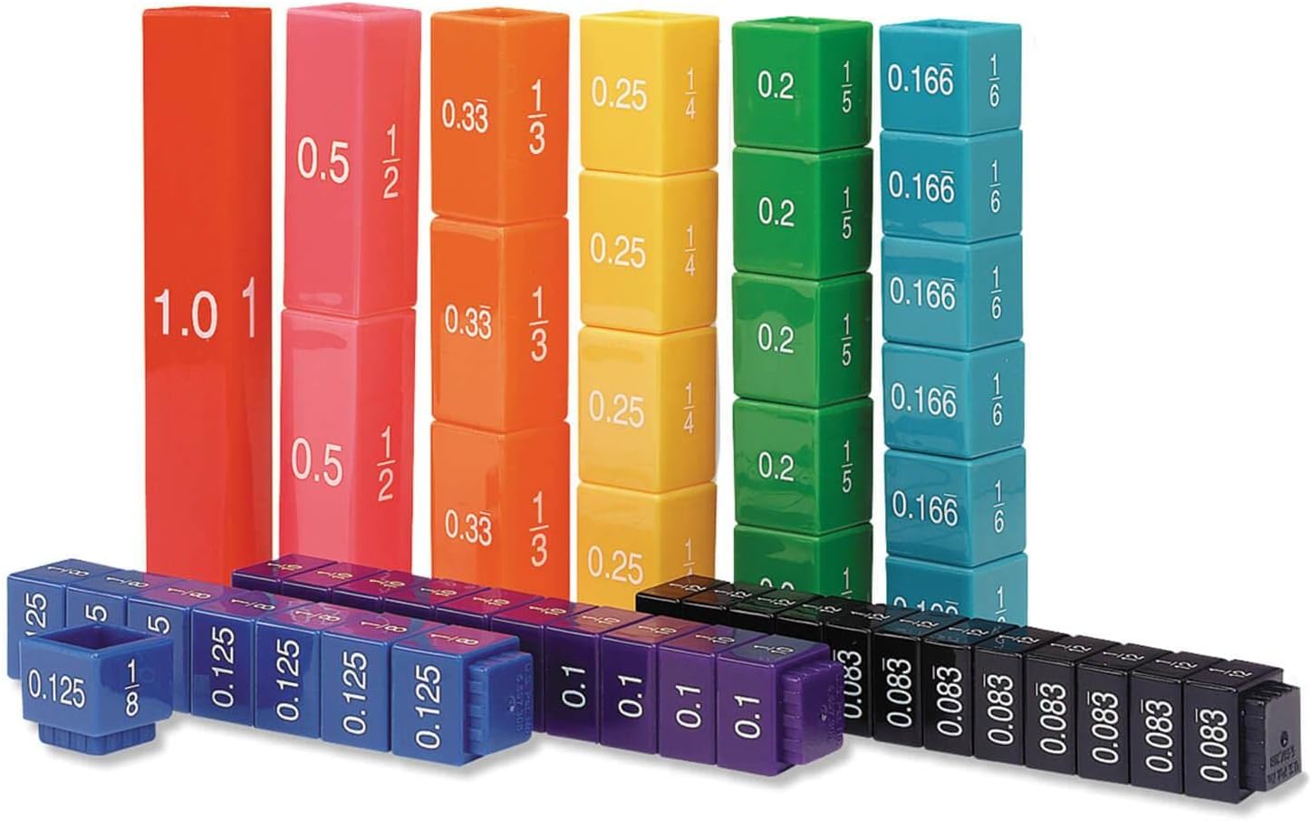 Fraction Tower Cubes Fraction EQUIV : Amazon.co.uk: Toys & Games