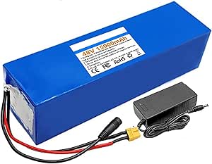 Amazon.com: 48V Ebike Battery 10Ah/13Ah/17.5Ah/20Ah/25Ah for 500W/750W/1000W Motors, Electric ...