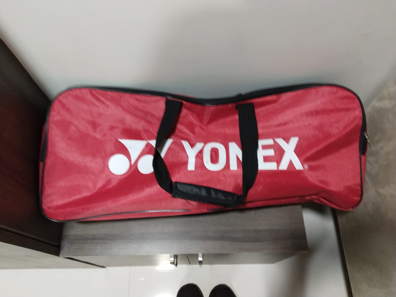 YONEX 1 Badminton Kit Bag, Navy with 1 GR 303 Badminton Racquet, Blue ...