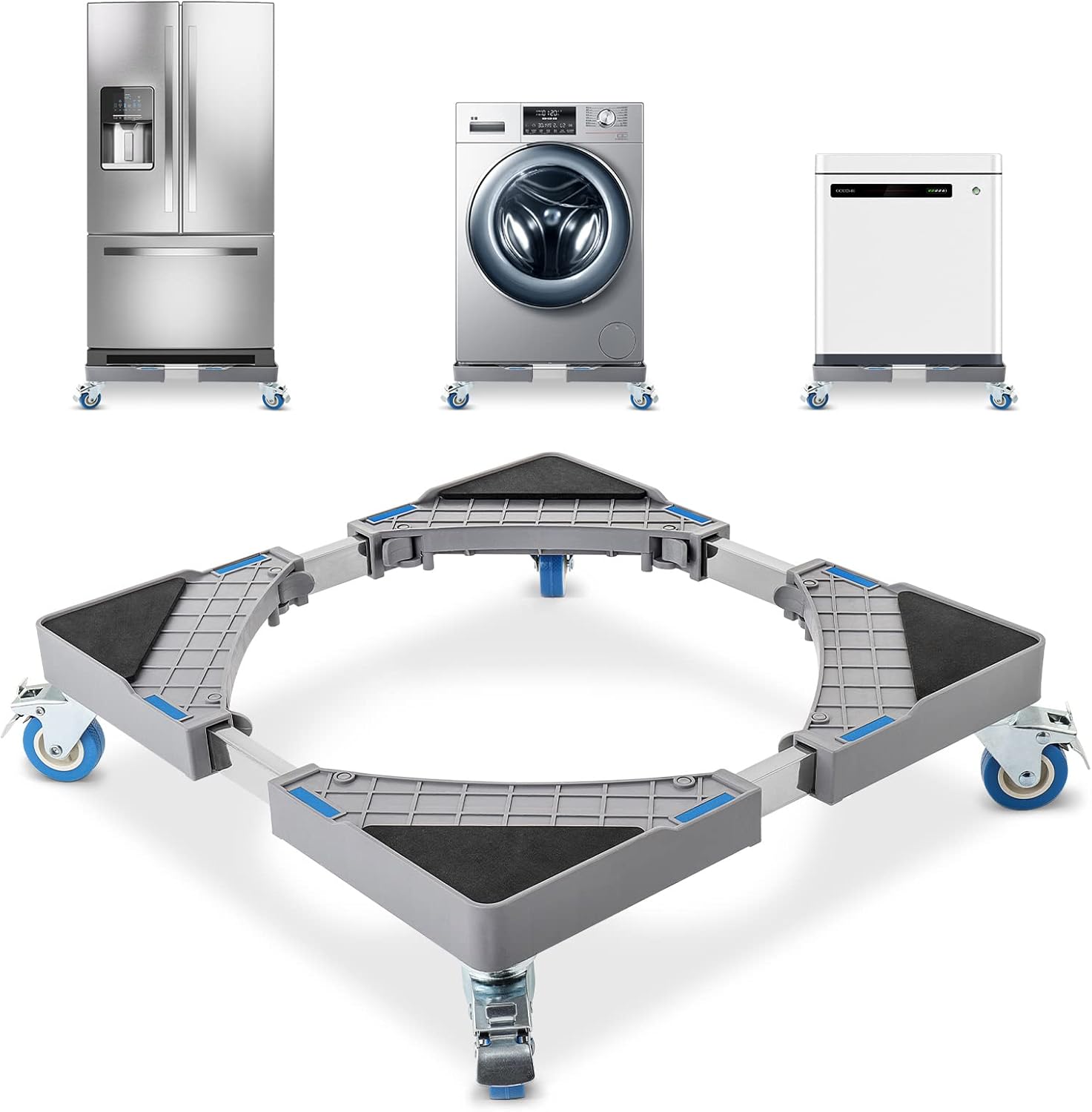 Trintion Washing Machine Stand Multi-functional Appliance Roller Base ...