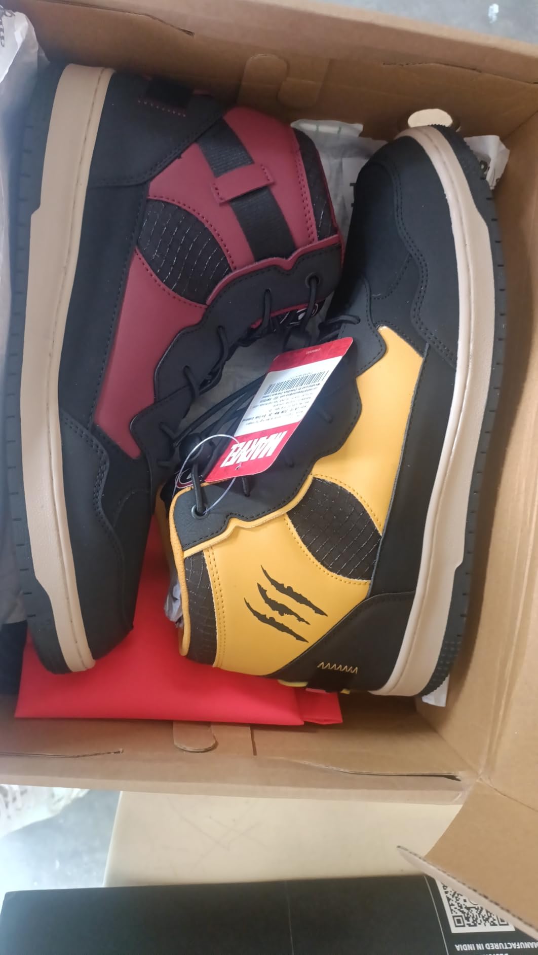 Buy The Souled Store Official Wolverine X Deadpool Men and Boys Lace Up ...