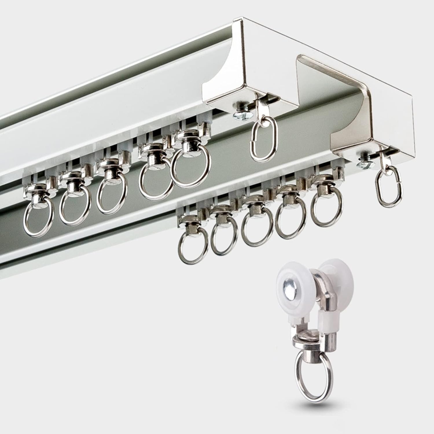 Ceiling Curtain Track Ultra -thick Curtain Conjoined Double Track For ...