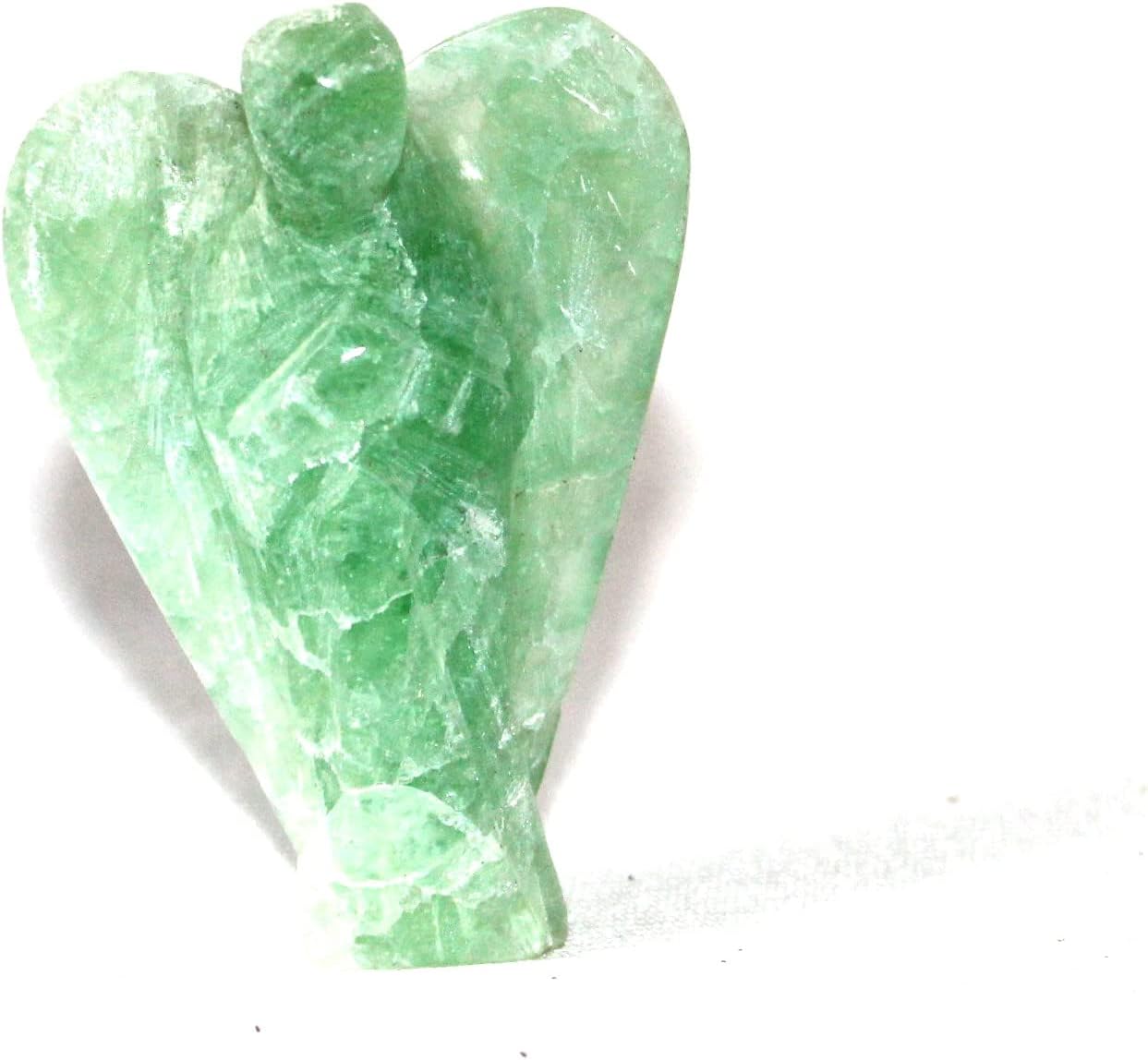 Amazon.com: Jet New Green Flourite 2" Angel Healing Chakra Balancing ...