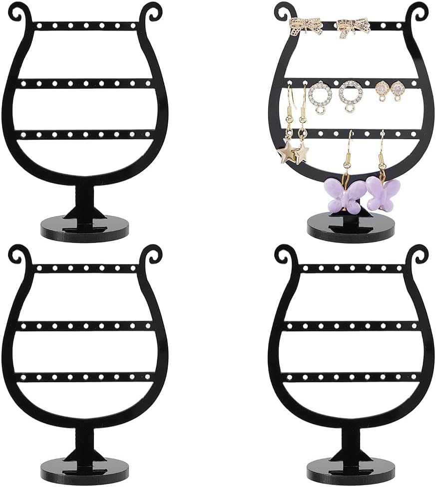 Amazon.com: SUPERFINDINGS 8 Set Plastic Earring Display Stands 3-Tier ...