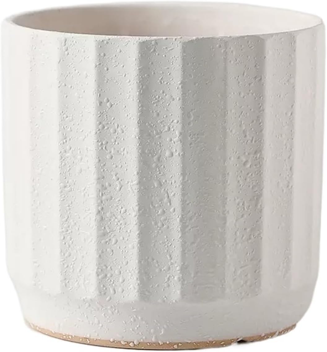 Amazon.com: WAOCEO Planters Plant Pots Cylindrical Solid Color Flower ...