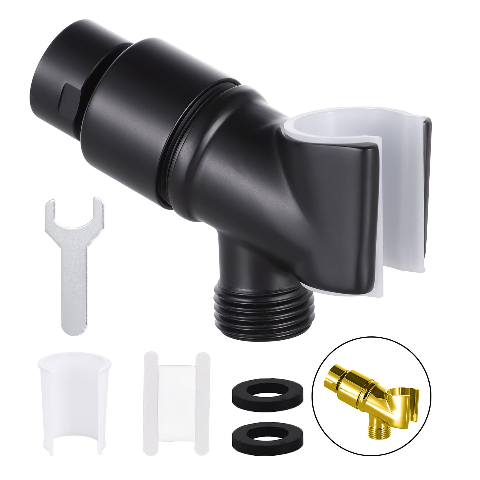 All-Metal Handheld Shower Head Holder, Hand Held Shower Wand Holder ...