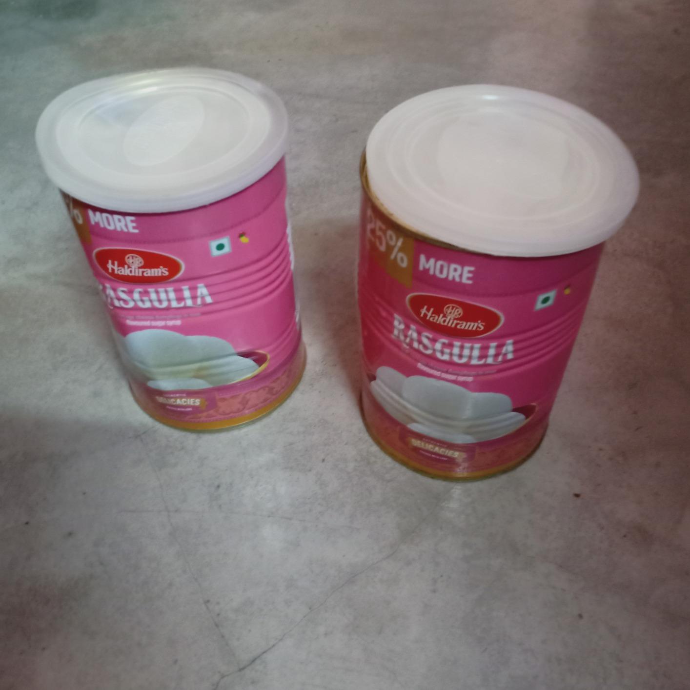 Haldiram's Rasgulla Sweets 1Kg | Soft, Fluffy & Juicy Bengali Rasgullas ...