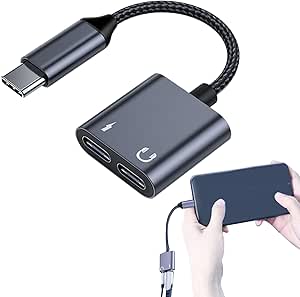 Amazon.co.jp: Audio Jack to Usb Type C, 2 in 1 Type C to Headphone Jack ...