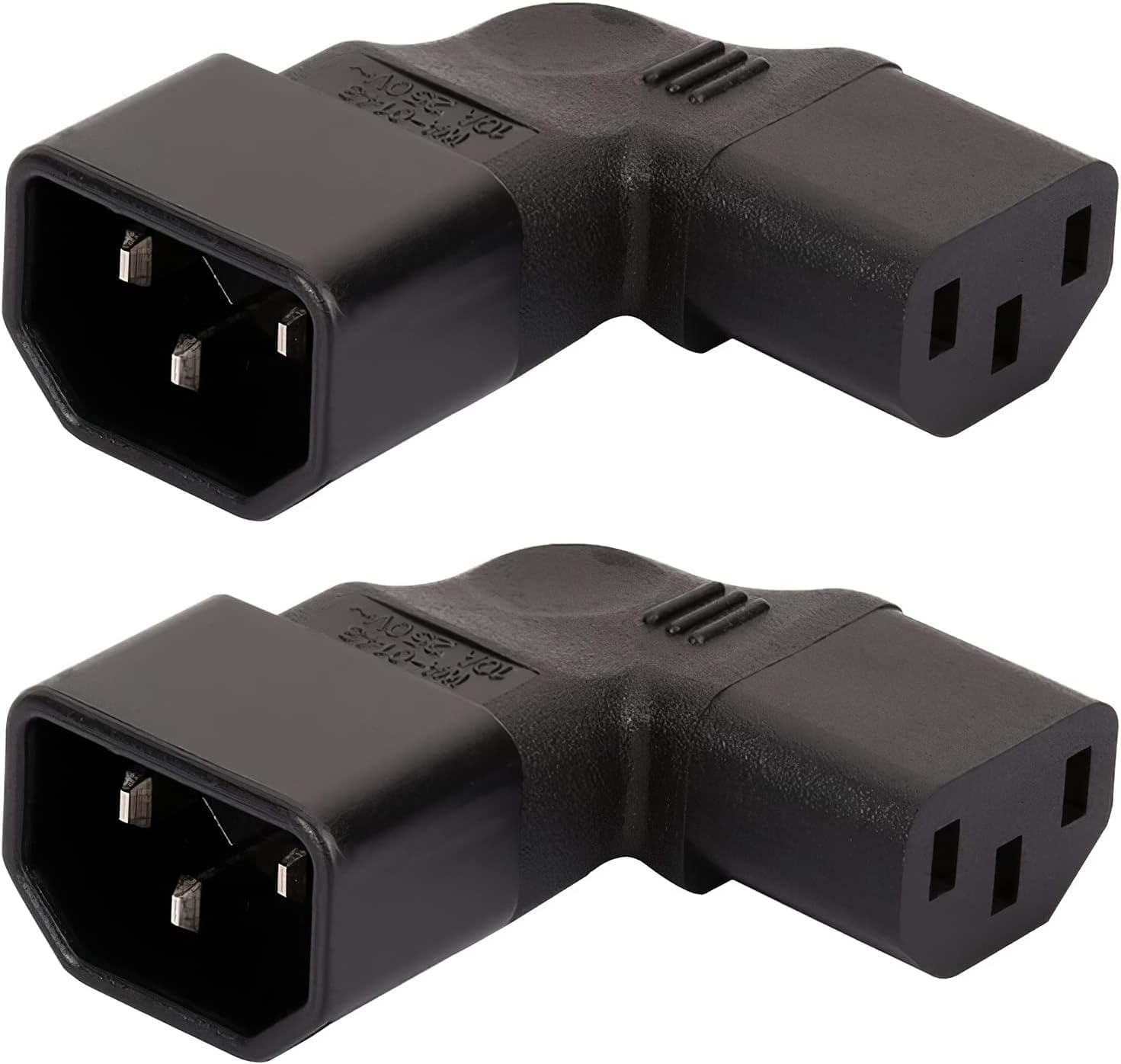 Amazon.com: Dracaena.io 2 Pack IEC 320 C14 to C13 90-Degree Left Angle ...