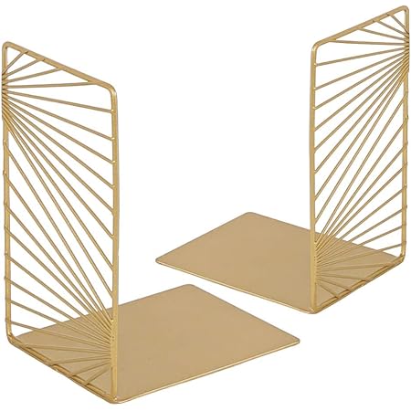 Amazon.com: Acrimet Metal Bookends Design Series (Heavy Duty) (White ...