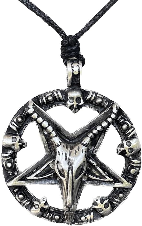 Baphomet Goat Laveyan Wicca Inverted Star Pentagram Pentacle Magic ...