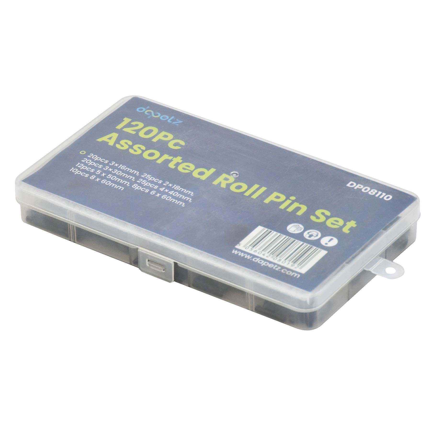 120pc Assorted Roll Pins Set Steel Spring Roll Pins Metal | Desertcart ...