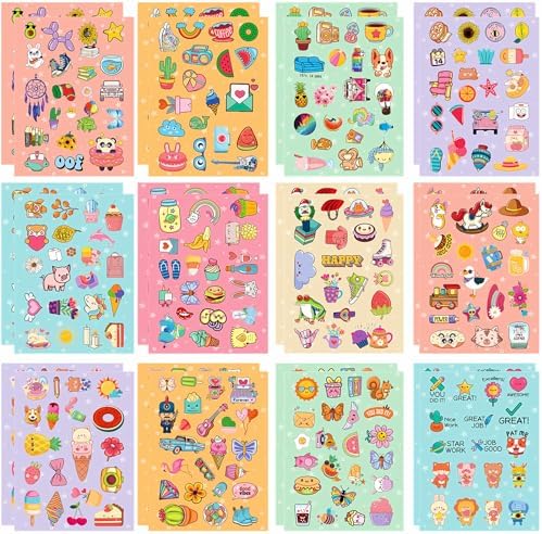 Amazon.com: 496PCS Cute Stickers for Planning, Fun Stickers for ...