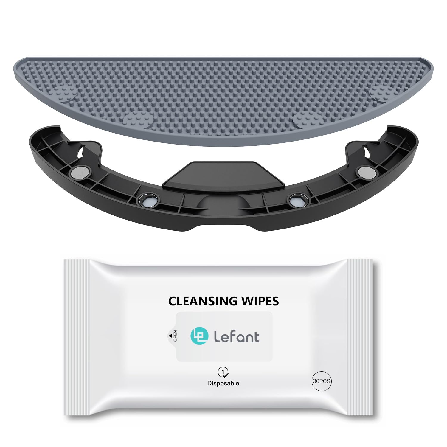 Amazon.com - Lefant Magnetic Mop Holder and 30 Pieces of Cleaning Wipes ...