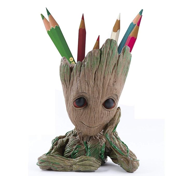 ArtSense Creative Cute Thinking Groot Stationary Pen Pencil Stand ...